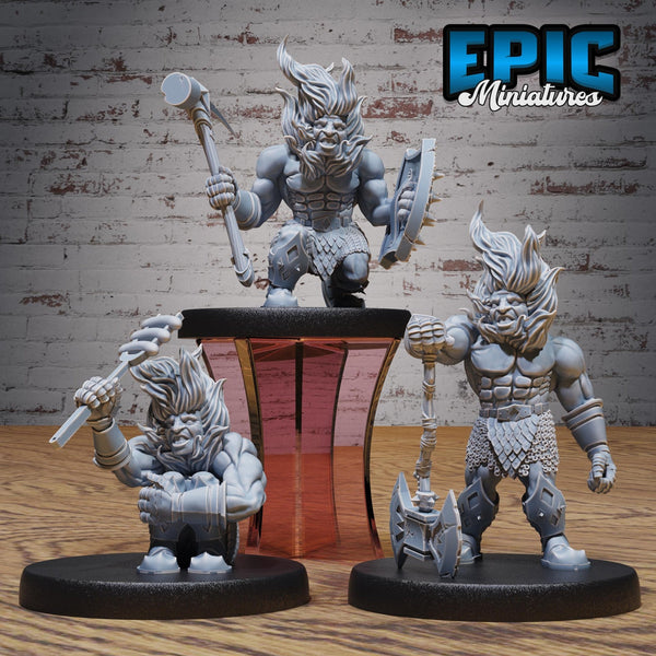 Fire Dwarf Miniature - Full Set All Models - 32mm – Ottsworkshop