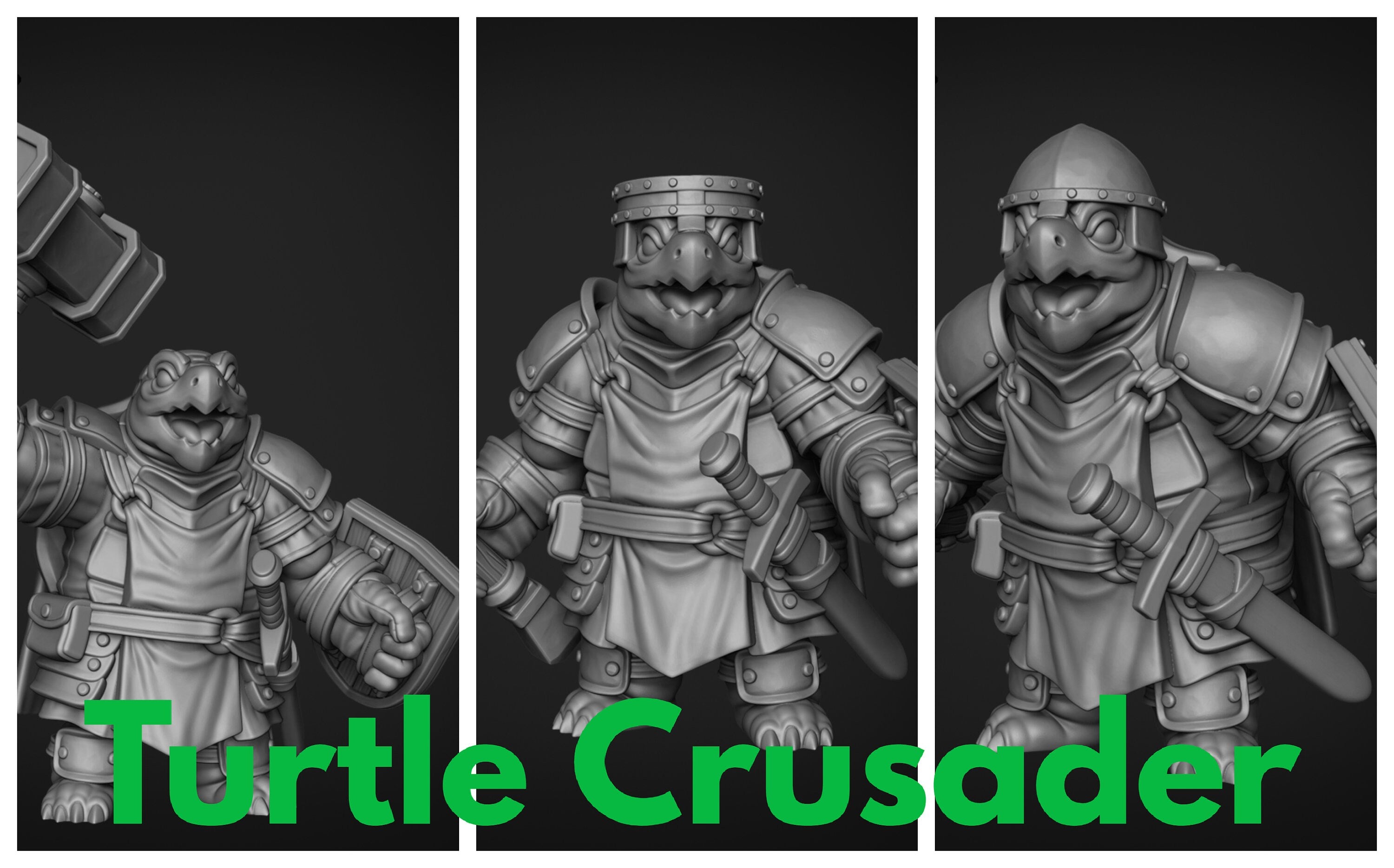 Turtle-folk Paladin set 4 by goons Miniatures - Ottsworkshop