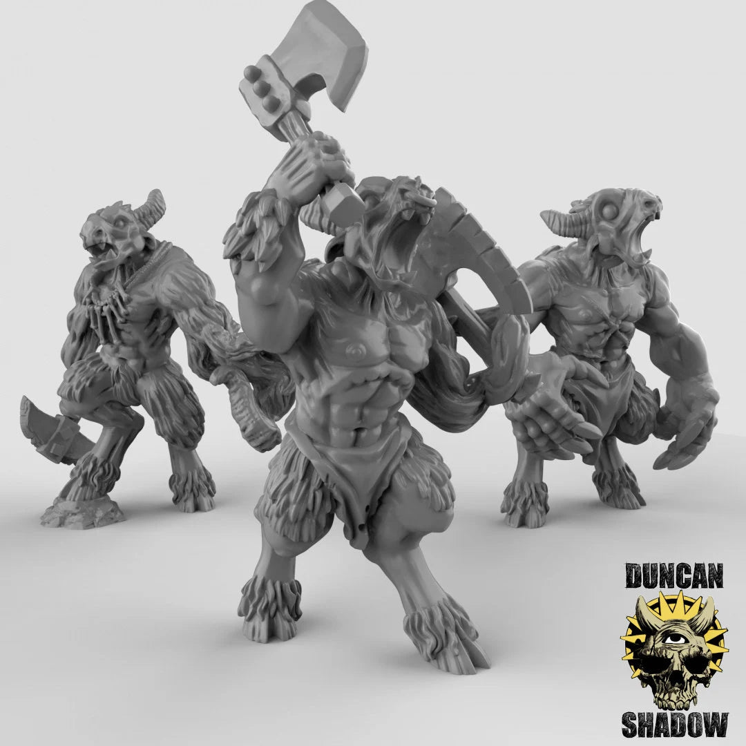 Beastmen Miniature | For D&D, Pathfinder & More – Ottsworkshop