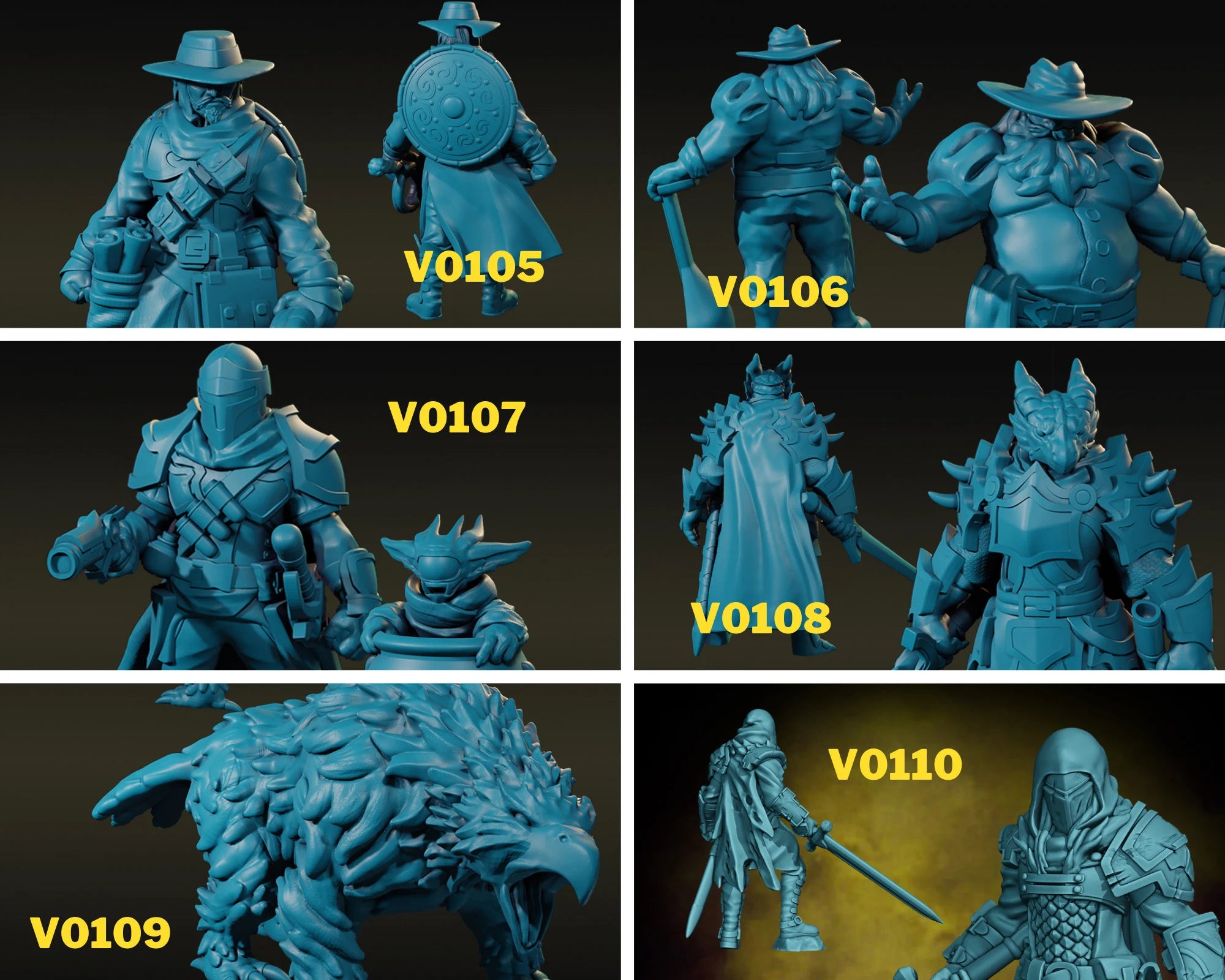 Hero bundle set Miniatures - Ottsworkshop
