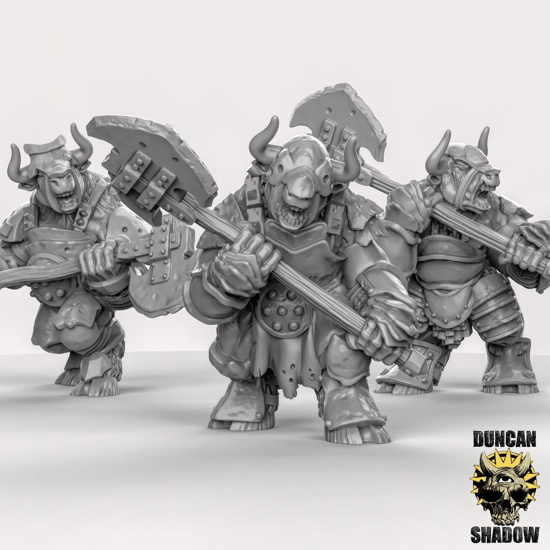 Minotaur armour Miniature - Set of 3 - – Ottsworkshop