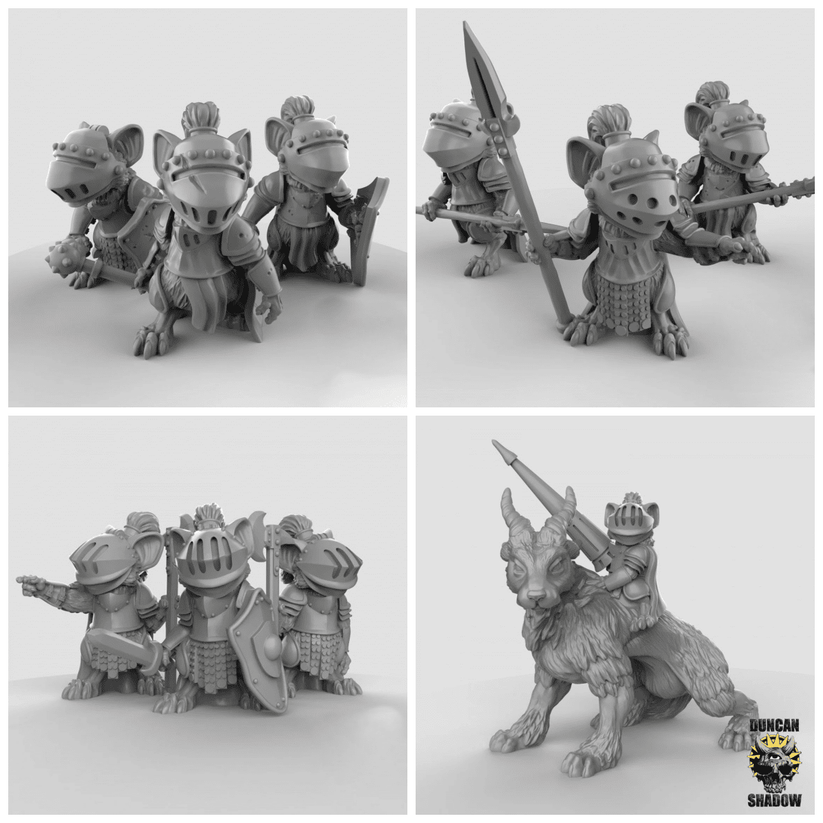 Mouse Folk Army Miniature - 28mm - – Ottsworkshop