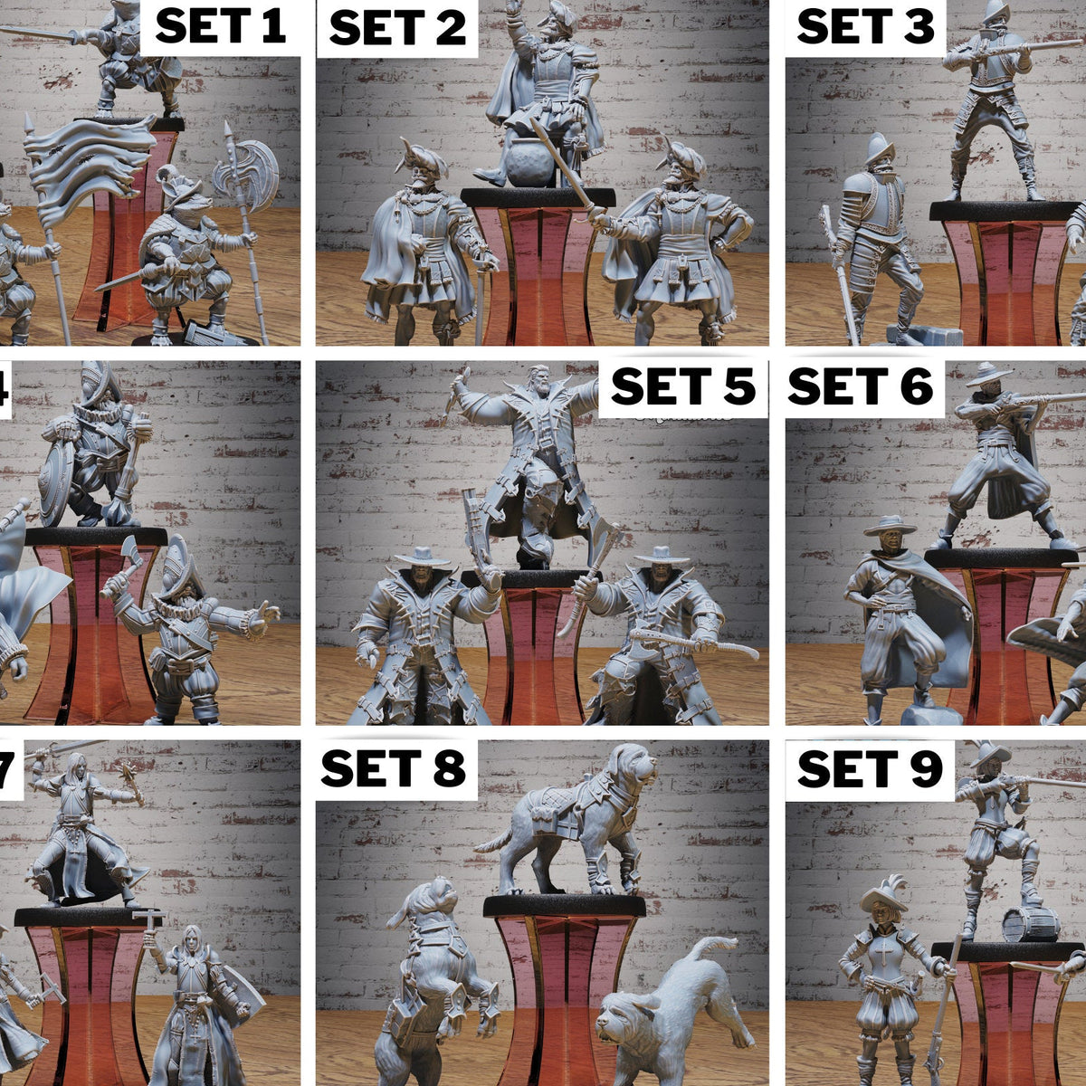 Muskteeret NPC Miniature | Flintlock Soldier for D&D & Pathfinder ...