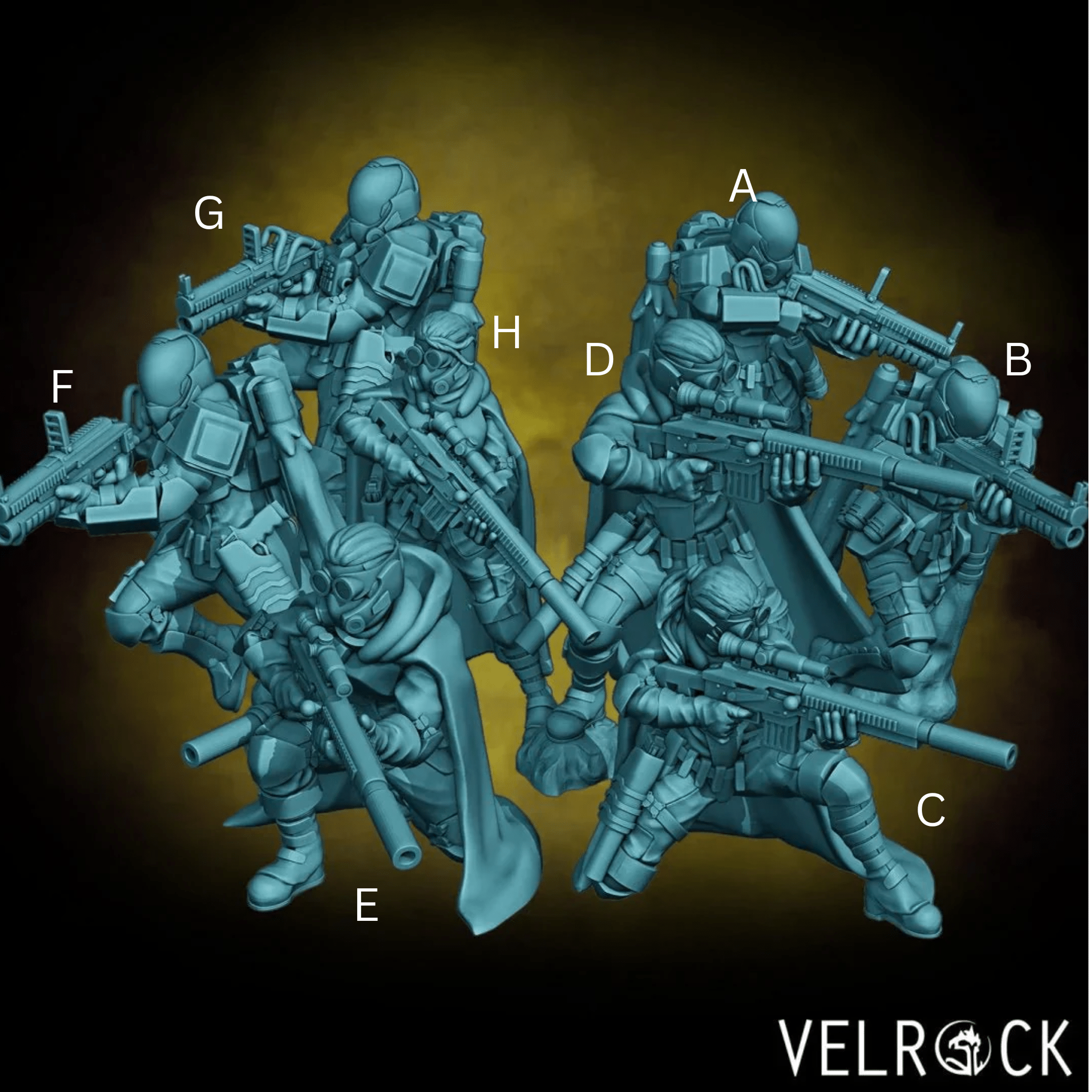 Sniper Miniature - Set of 8 - 28mm – Ottsworkshop