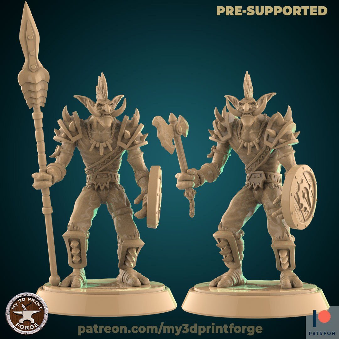 Troll Tribe 3 Miniature | Swamp Troll Warrior for D&D & Pathfinder ...